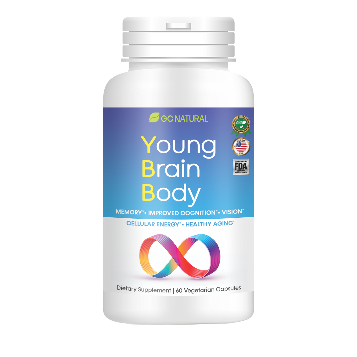 건망증 기억력 수험생 노화 예방 좋은 건강 식품 Young Brain Body Gc Natural Usa